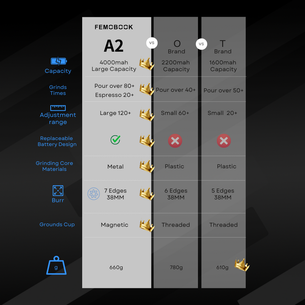 A2 Electric Coffee Grinder – Femobook