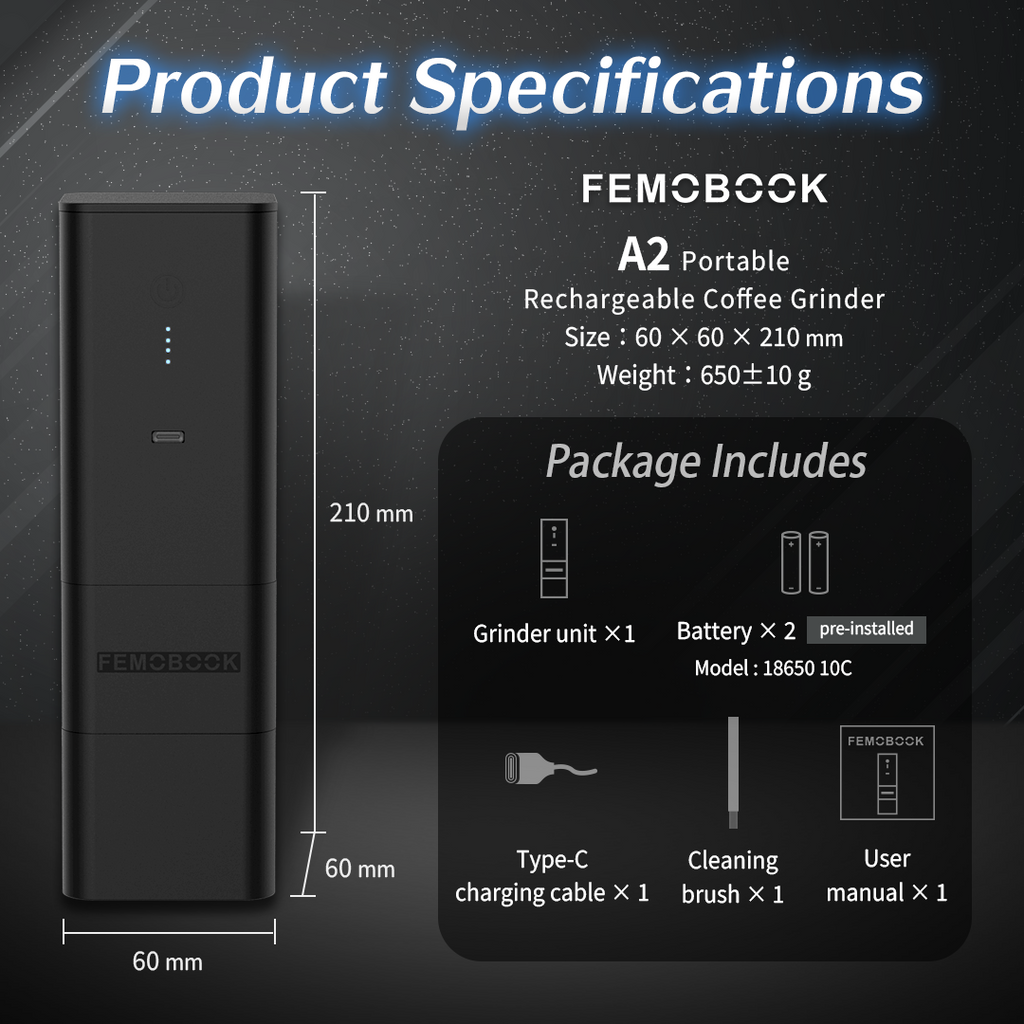 A2 Electric Coffee Grinder – Femobook